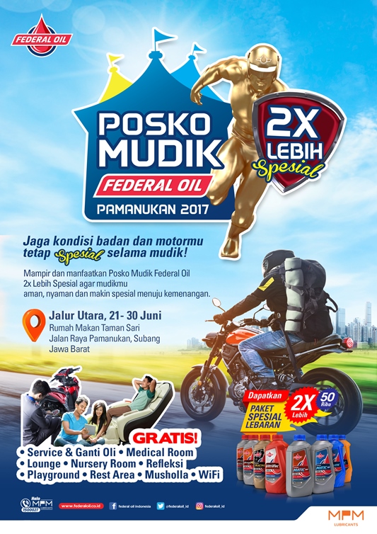 Posko Mudik Federal Oil di Pamanukan, Kembalikan Kondisi Lebih Spesial