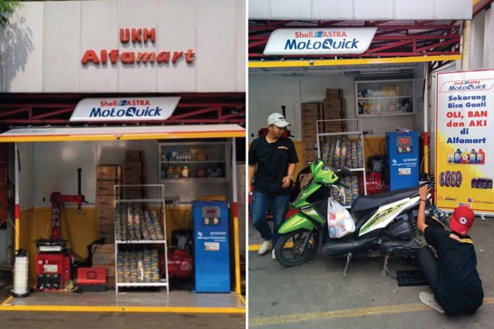 Motoquick Layanan Cepat Ganti Ban, Aki dan Oli di Alfamart