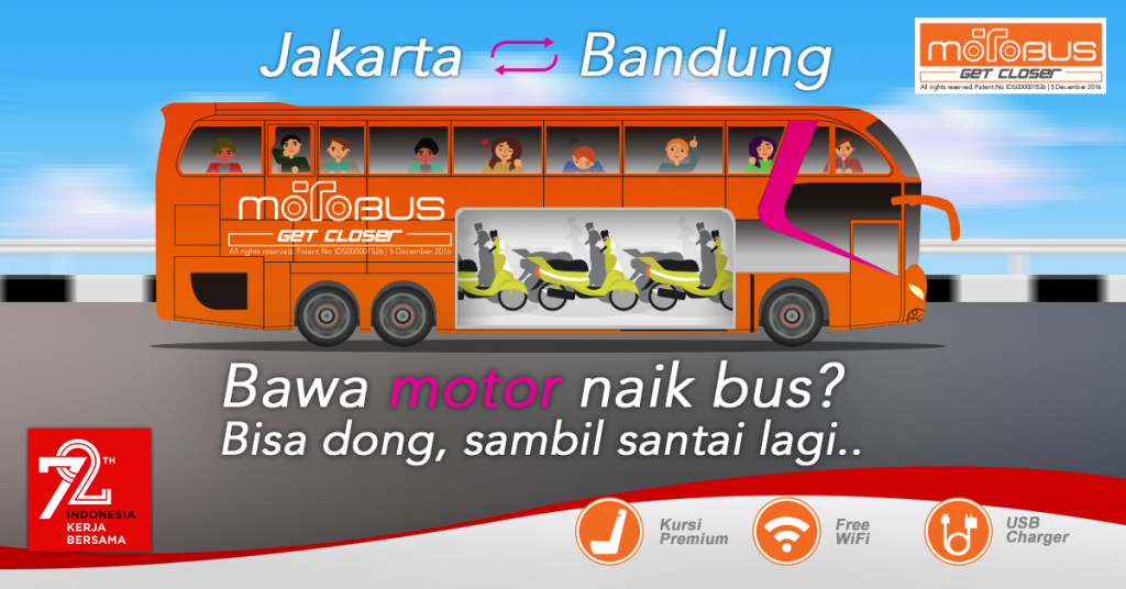 Motobus, Bus Khusus Angkut Motor dan Pengendaranya Mulai 27 Oktober