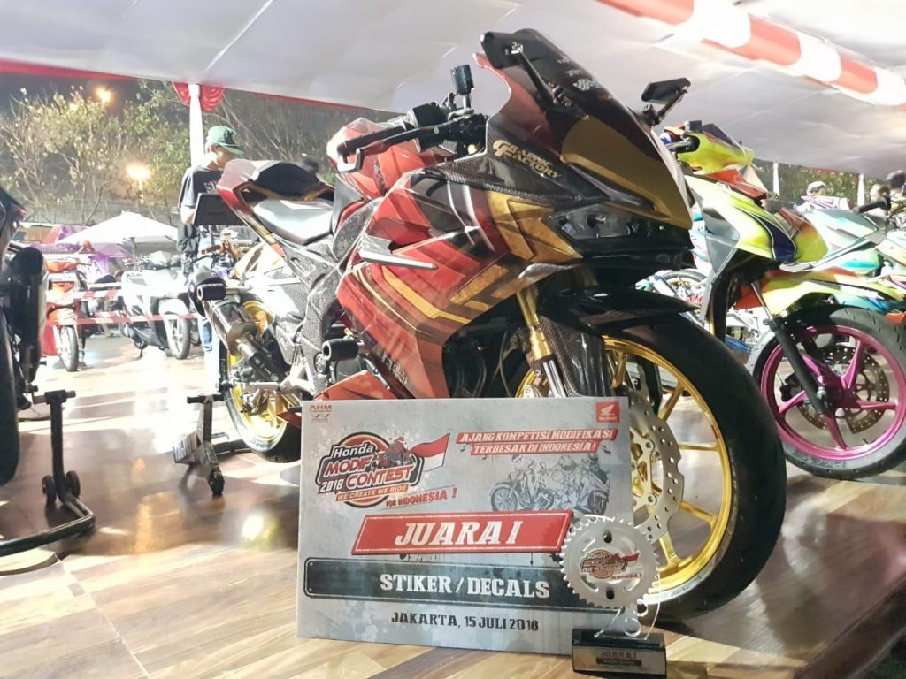 Honda CBR250RR Juara 1 HMC 2018 Jakarta Kelas Sticker