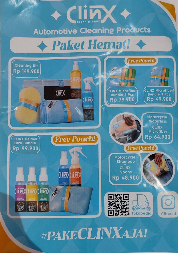 Clinx, Pembersih Helm dan Body Motor, Milik Den Dimas Bubur Ayam Racer ...
