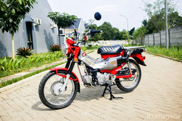 Inspirasi Gaya Jadul Cub Trail CT90 Jadi Tema Modifikasi Honda CT125