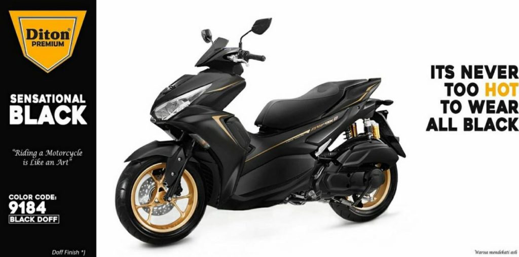 Diton Premium Black Doff 9184, Warna Hitam Pekat yang Berkelas