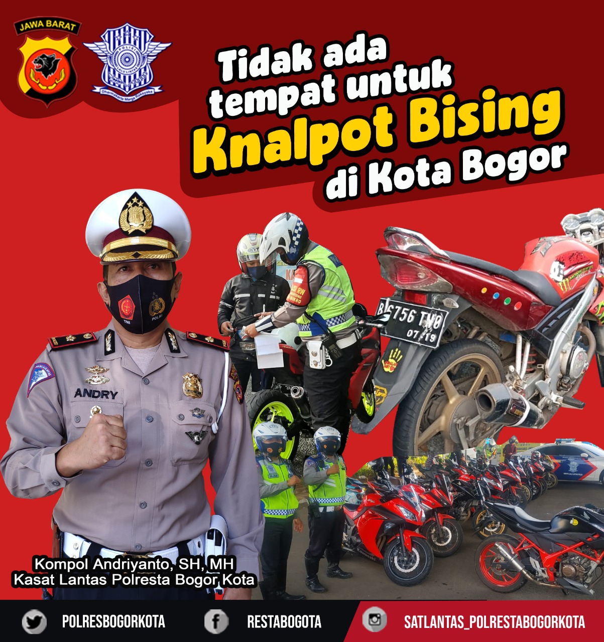 Polres Kota Bogor Bakal Razia Motor Berknalpot Bising Polres Kota Bogor Bakal Razia Motor Berknalpot Bising