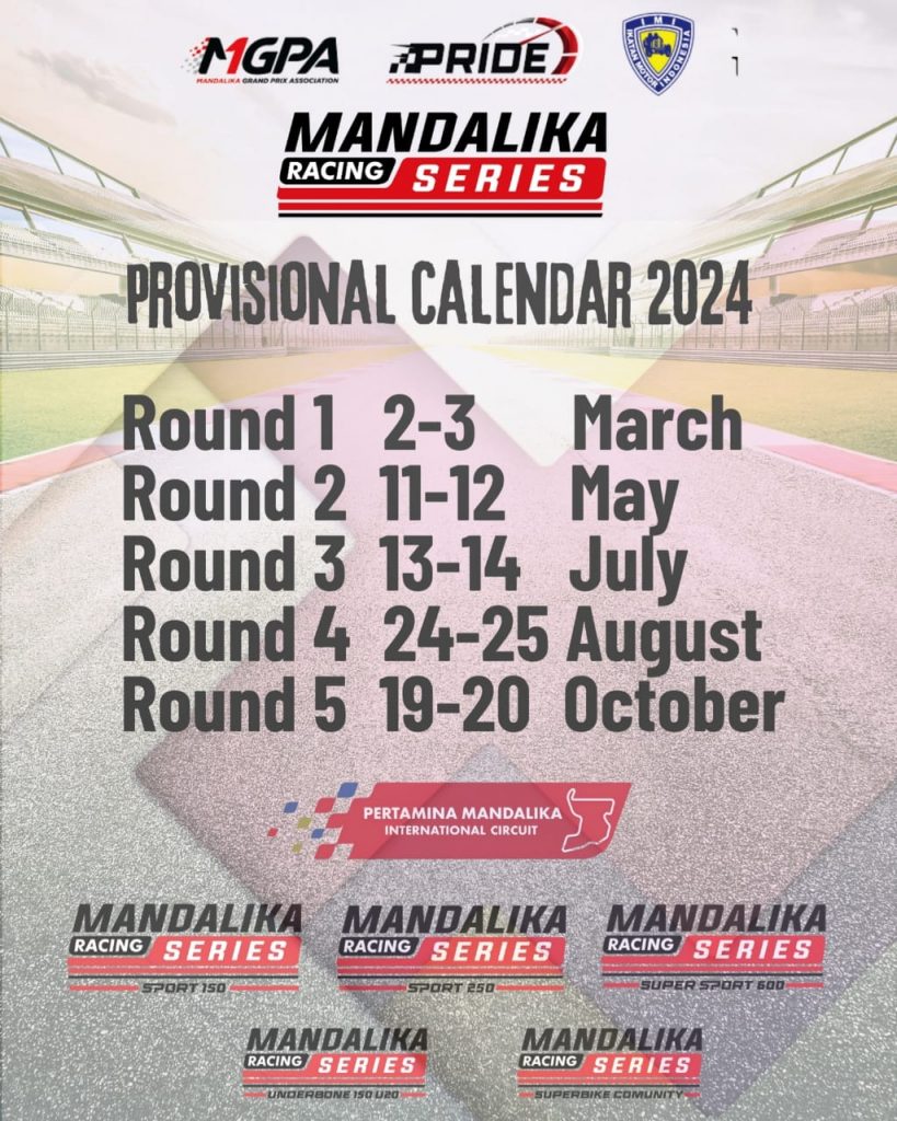 Jadwal Mandalika Racing Series 2024 Dirilis, Ada 5 Putaran! - Naik Motor - Jurnal Pengendara Motor