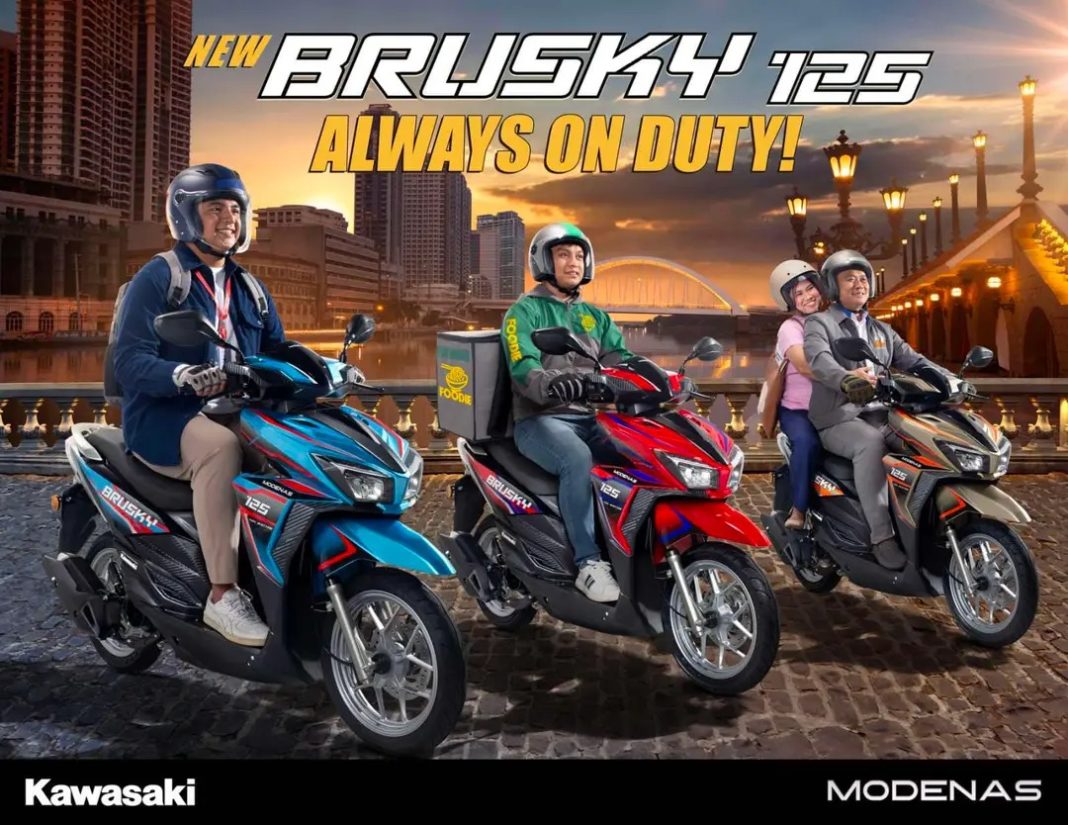 Motor Matic Kawasaki Brusky 125 Rilis, Mirip Honda Vario 125